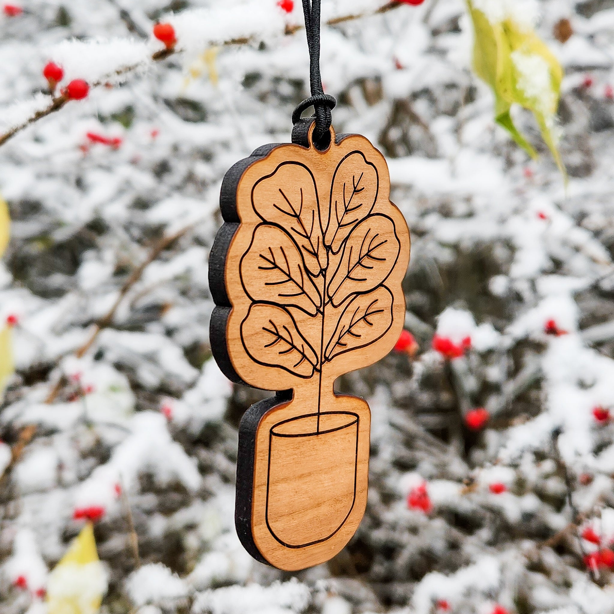 Fiddle Leaf Fig Plant Ornament - Gifts for Plant Lovers - Plant Décor ...